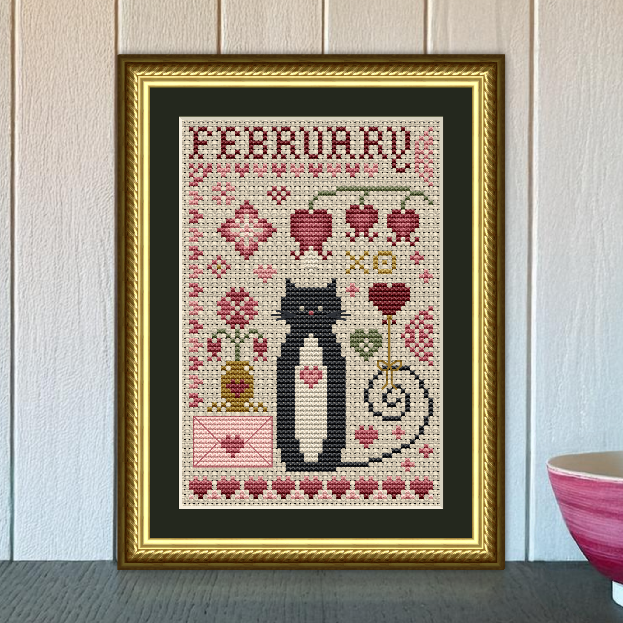 Cat Tales Collection: February Cat Cross Stitch Pattern 5552 ...