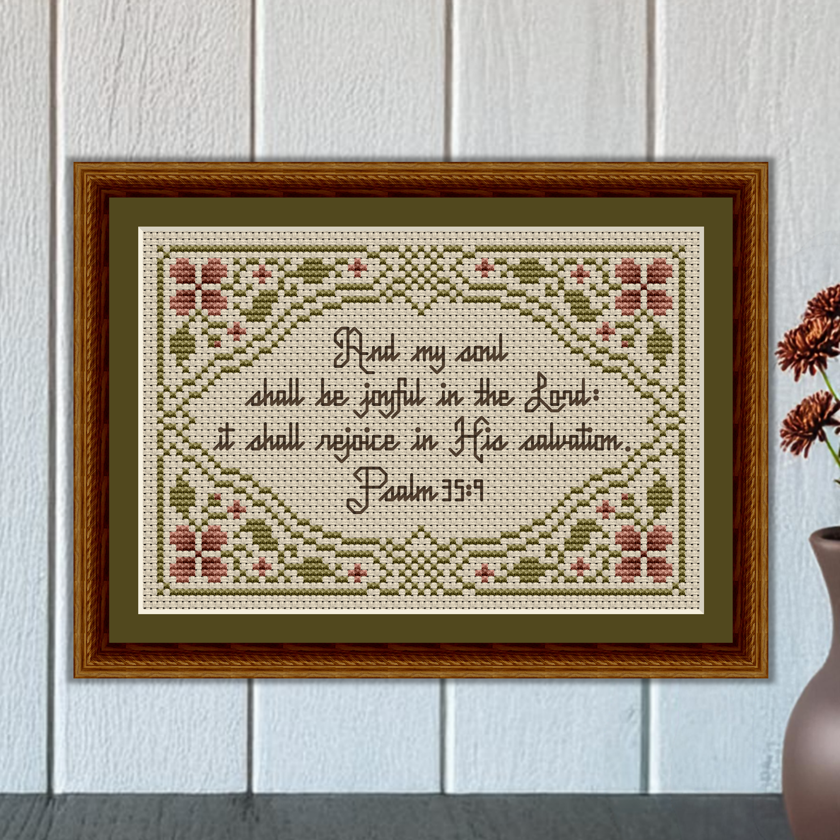 Joyful In The Lord Cross Stitch Pattern 2011-E – Happiness Is HeartMade ...