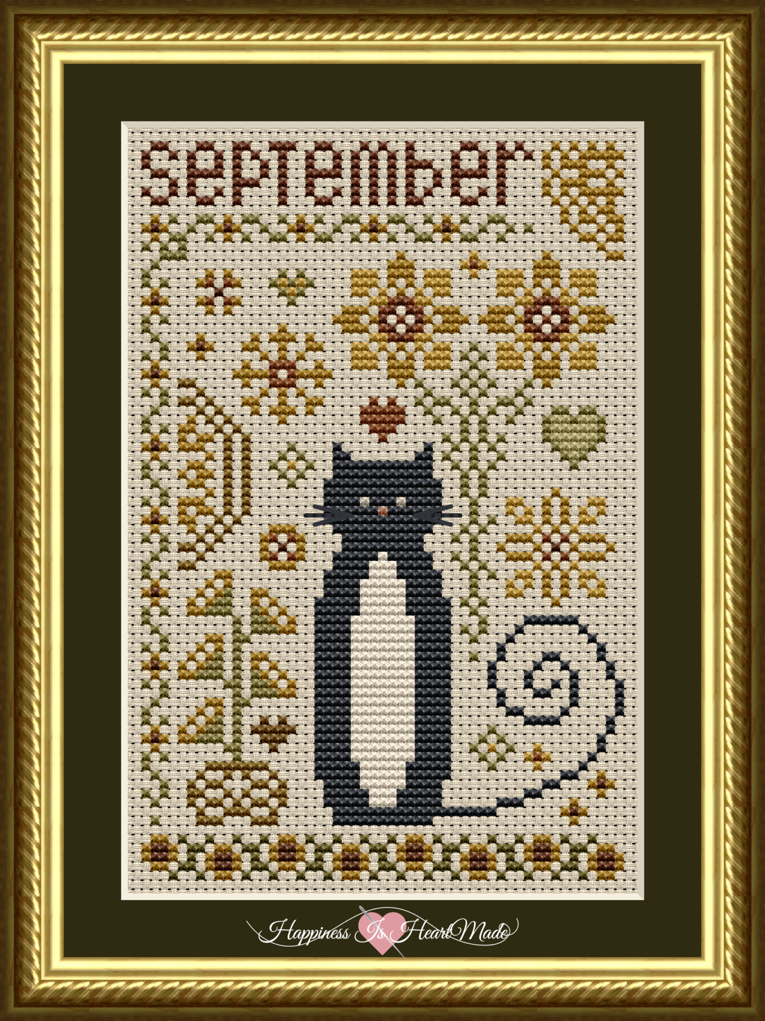 Cat Tales Collection: September Cat Cross Stitch Pattern 5559 ...