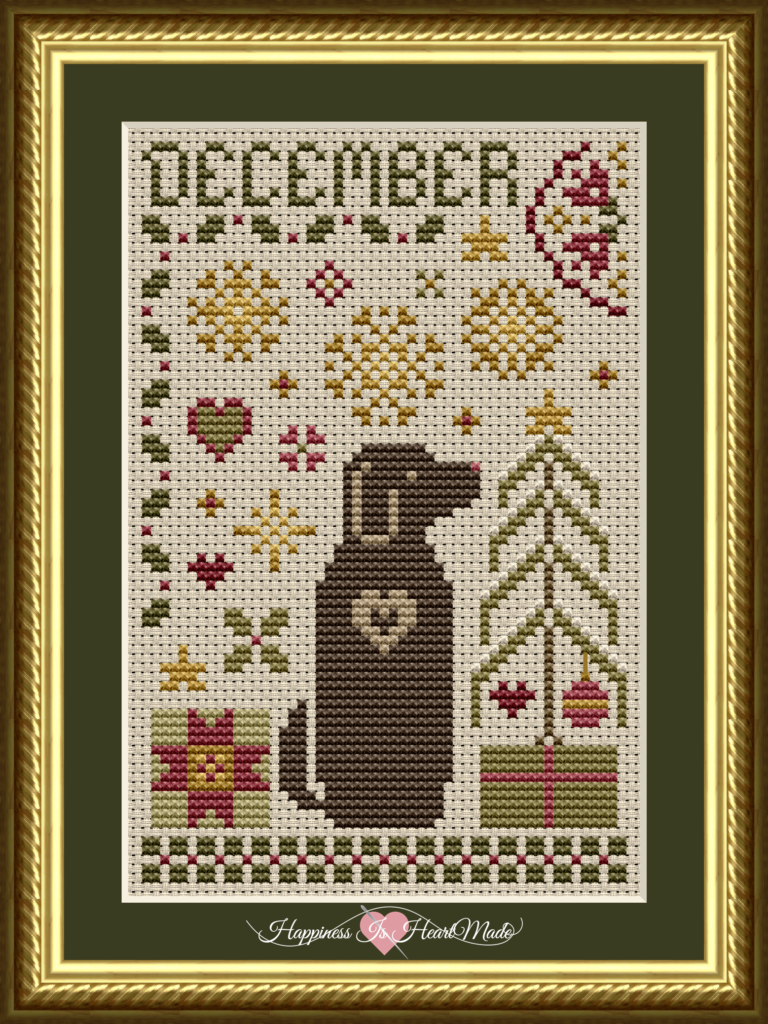 The Dog Days: December Dog Christmas Cross Stitch Pattern 6562 ...